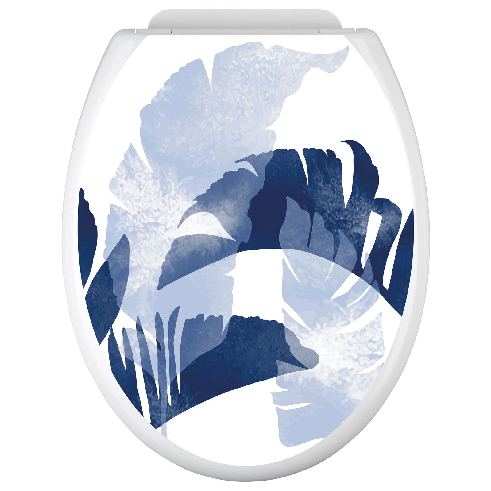 Stickers Abattant WC - Feuilles - Adhésif BRILLANT - 35x43 cm | Leroy ...