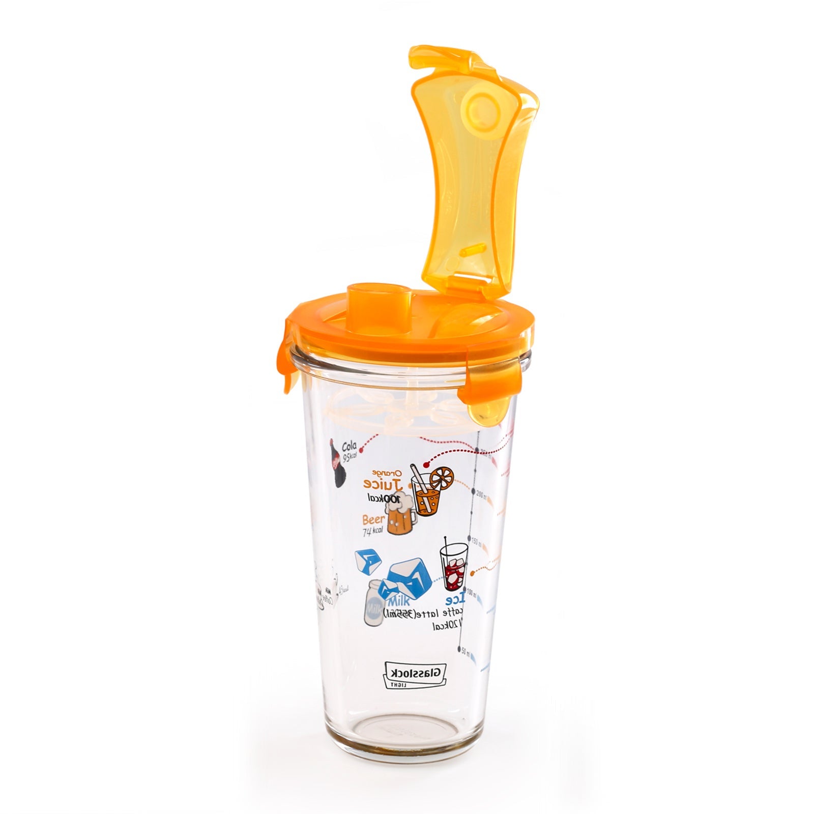 Glasslock Shaker - Vaso Mezclador 450 ml en Vidrio Templado con Tapa ...