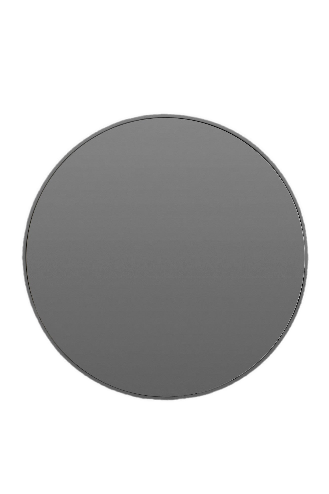 Light & Living miroir Espejo verre fumé et noir - Ø50 cm | Leroy Merlin