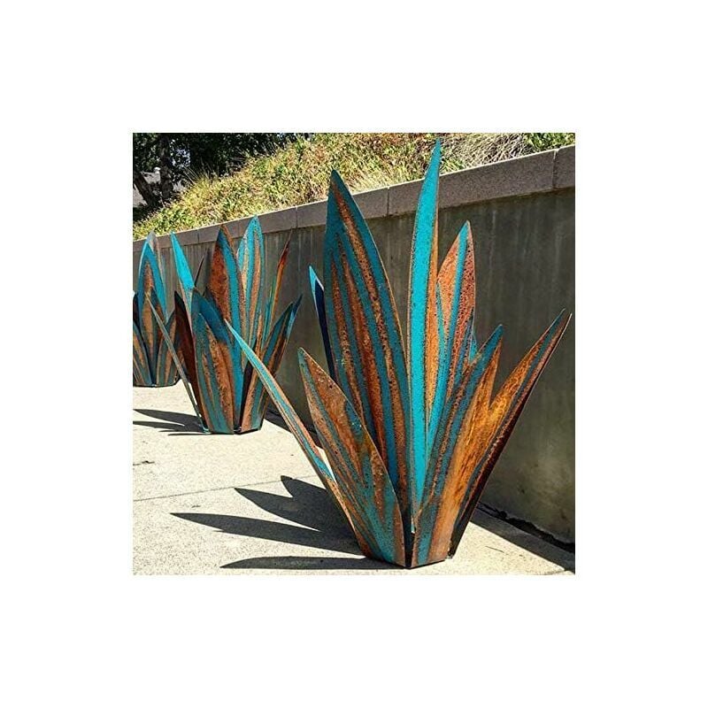 Ornement de jardin en métal plante d'agave ornement de jardin Sculpture ...
