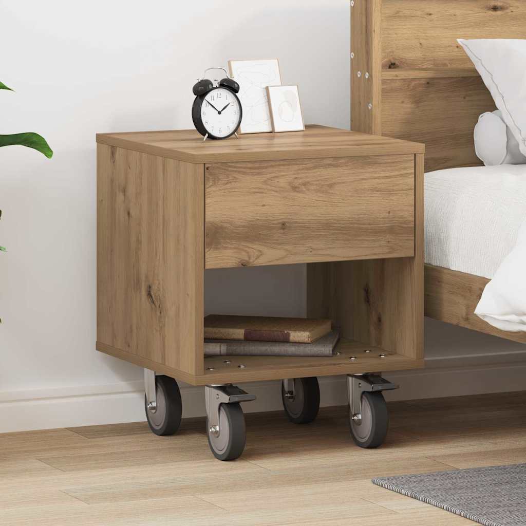 Maison Exclusive - Table de chevet Chêne artisanal 40,5 x 40 x 48 cm ...