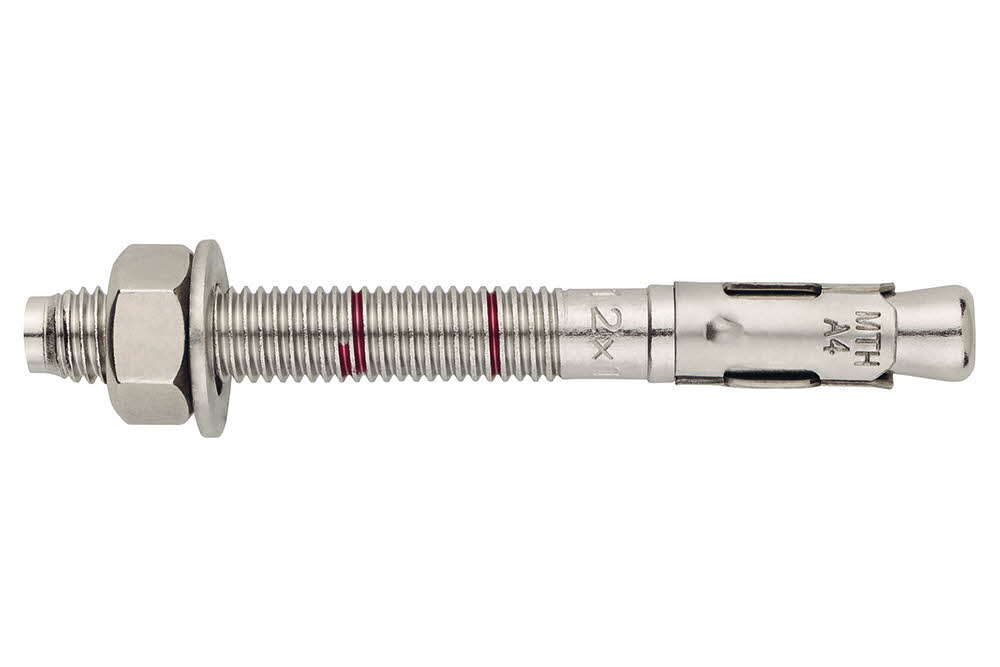 Goujon d'ancrage mâle charges lourdes pour béton non fissuré - Tige Inox A4 - Bague Inox A4 ...