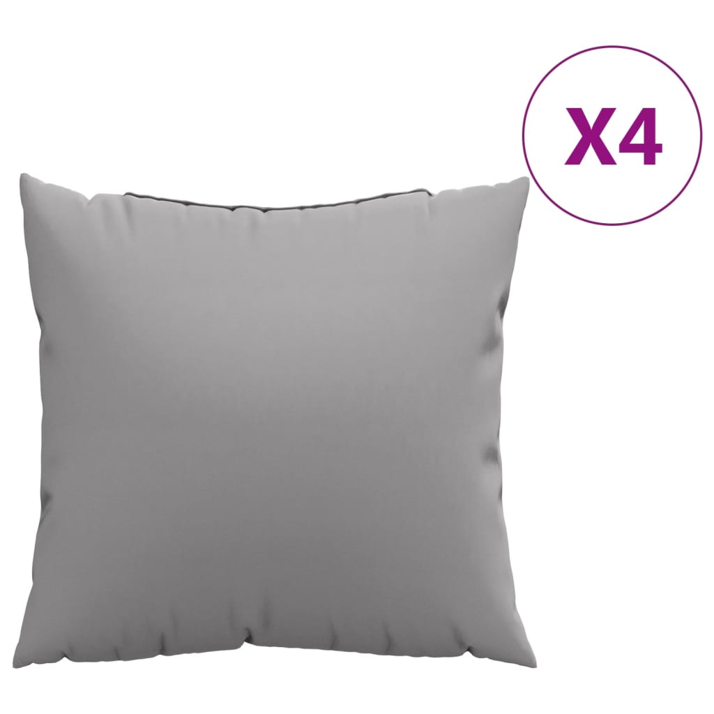4 pz Cuscino da esterno | Cuscini per Divano Grigi 60x60 cm in Tessuto ...