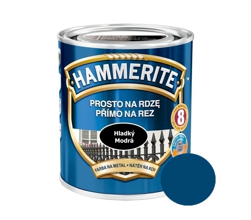 Hammerite Directement sur la rouille lisse 0,25 l, Blanc | Leroy Merlin
