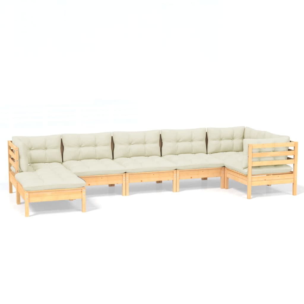 Muebles de jardín Muebles de exterior Juego de muebles de 7 piezas con ...