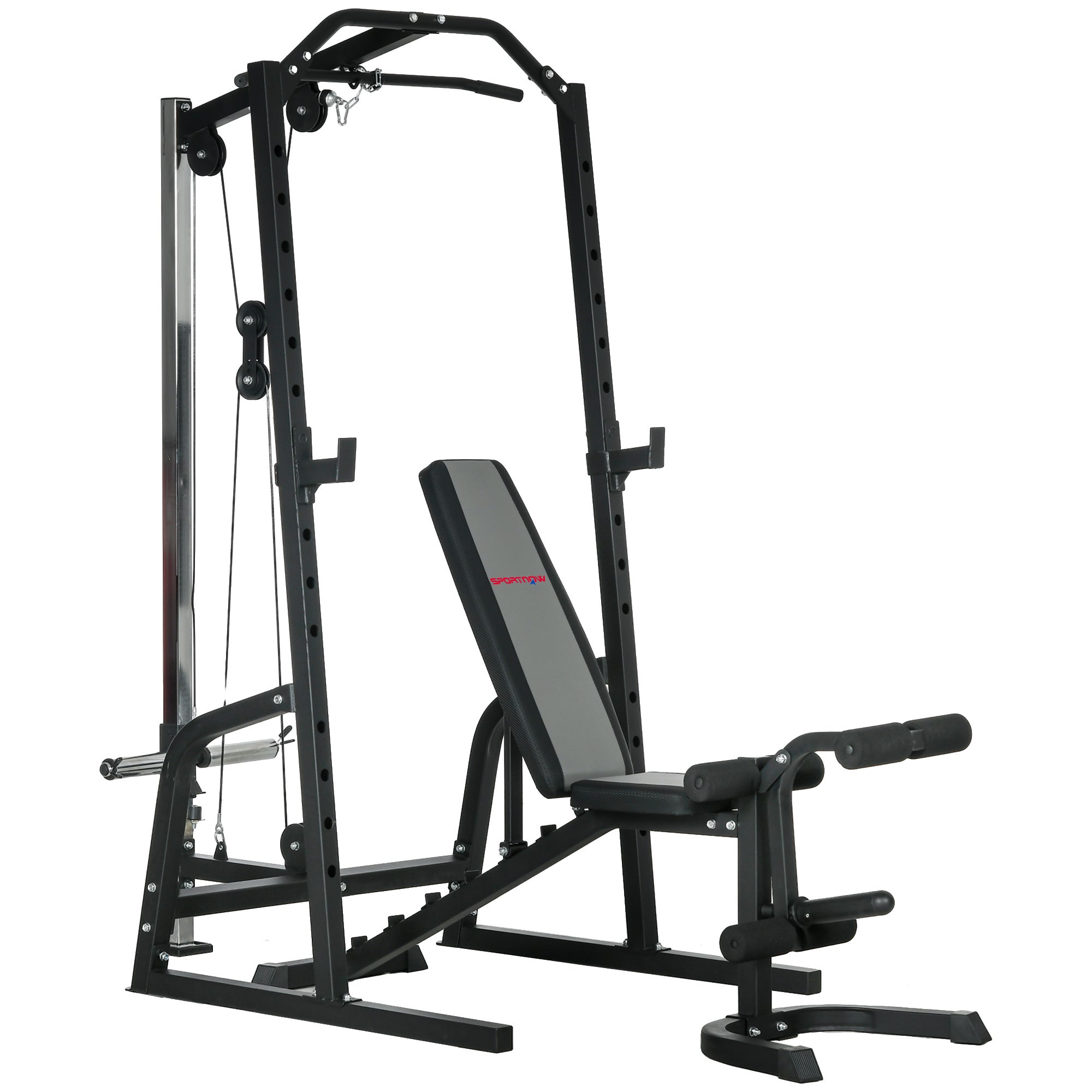 Estación de fitness multifuncional con banco abdominal, 15 niveles ...
