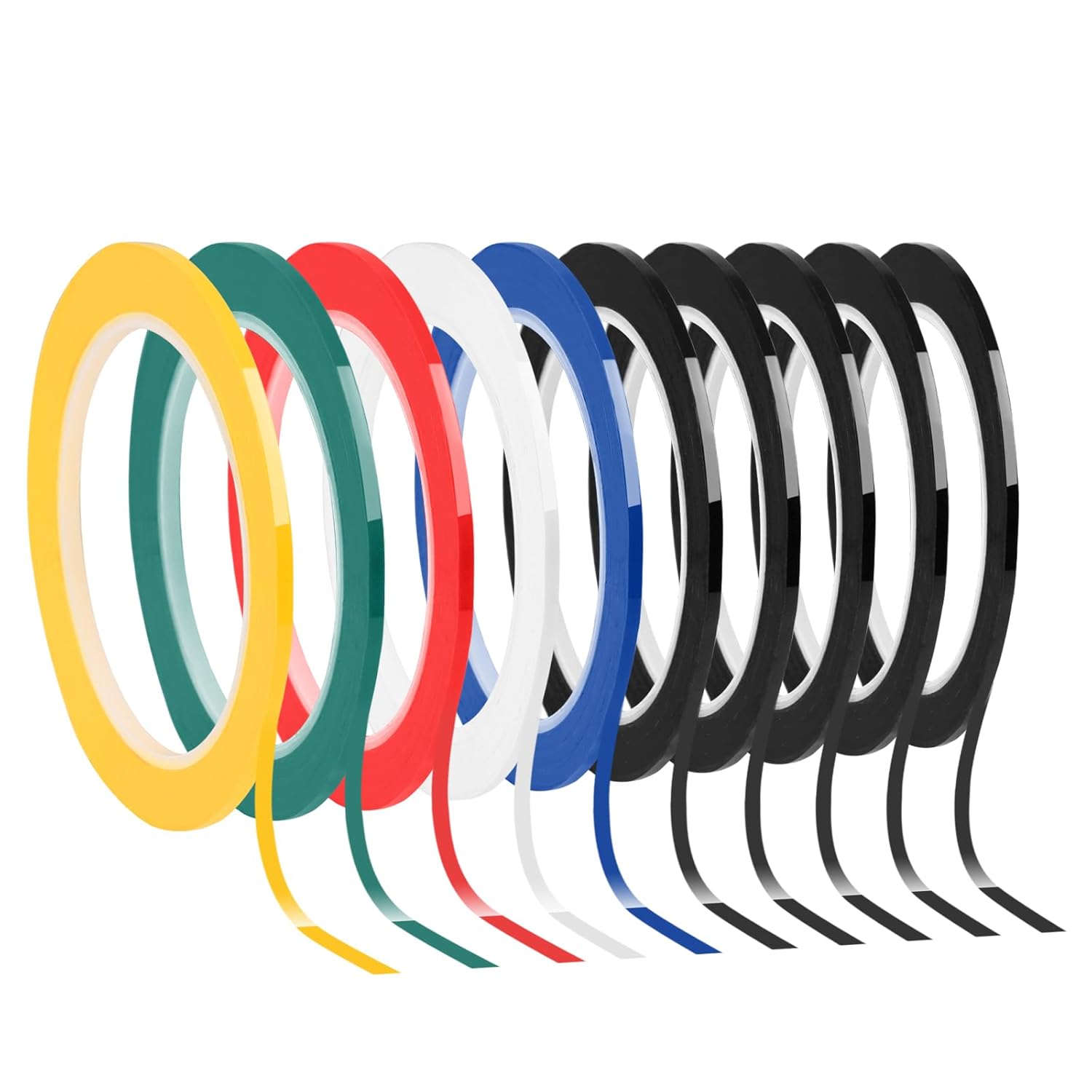 10 Pièces Rubans Adhésifs pour Tableau Blanc, 5 Couleurs Graphique ...