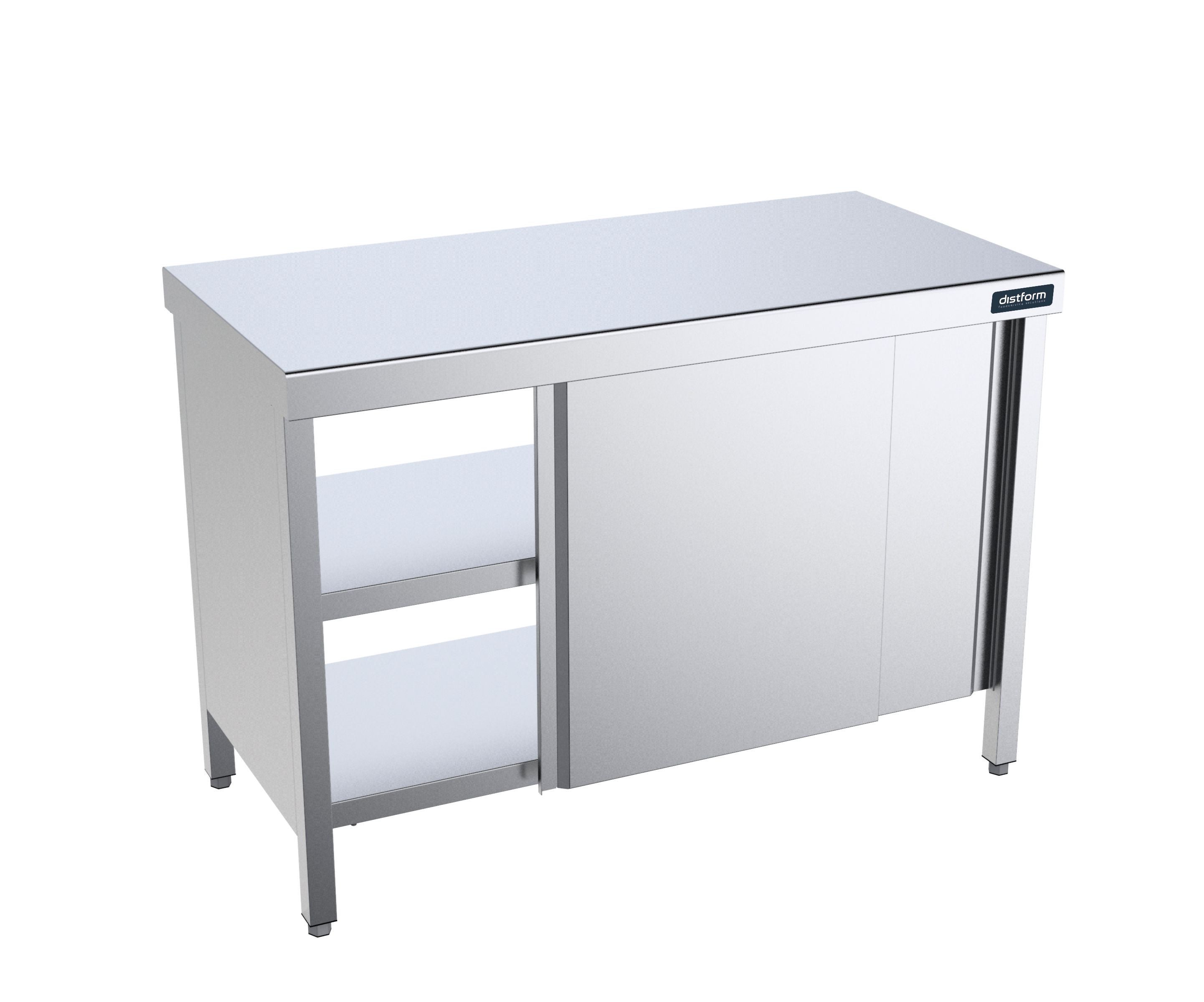 Table Inox Traversantes avec Portes Gamme 800 - Distform - l180- L0 ...