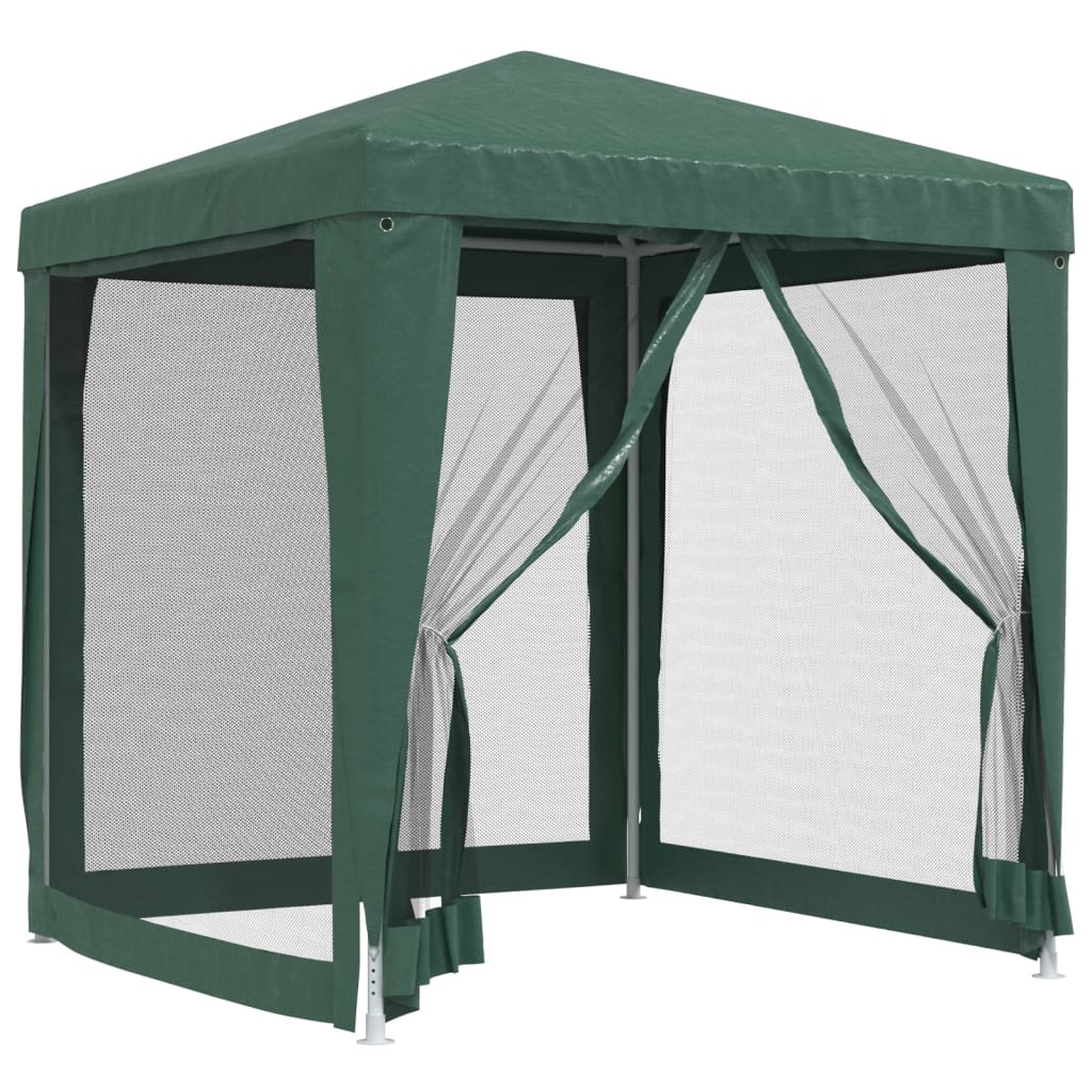 Tienda de jardín | Carpa para fiestas con 4 paredes de malla HDPE verde ...
