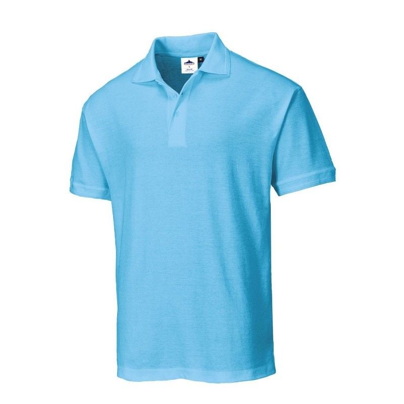 Polo de trabajo en tejido piqué, cuello ribetado Naples PORTWEST B210 ...