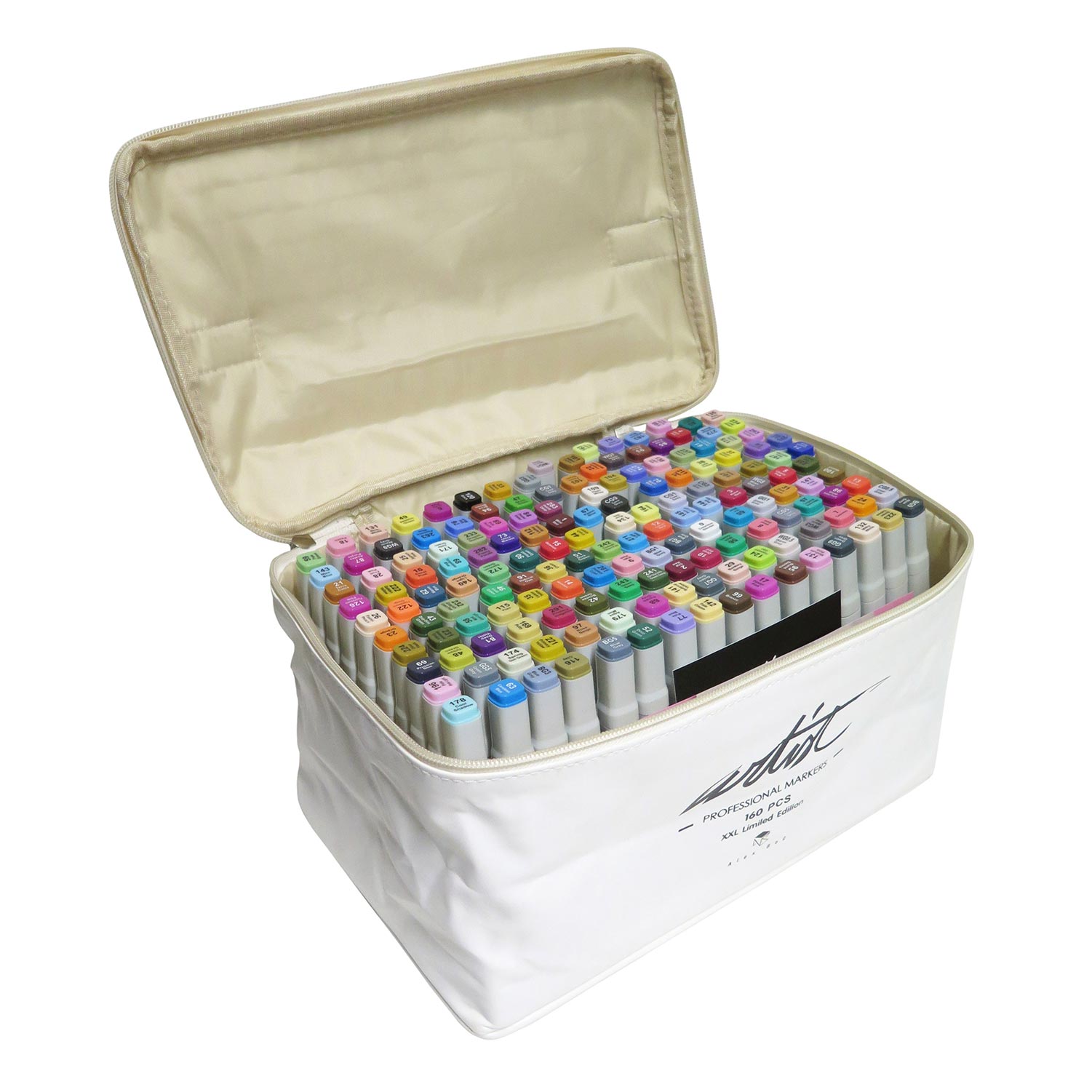 MARCADOR DE ALCOHOL ARTIST BY ALEX BOG 2 PUNTAS 160 COLORES AB-1286 ...