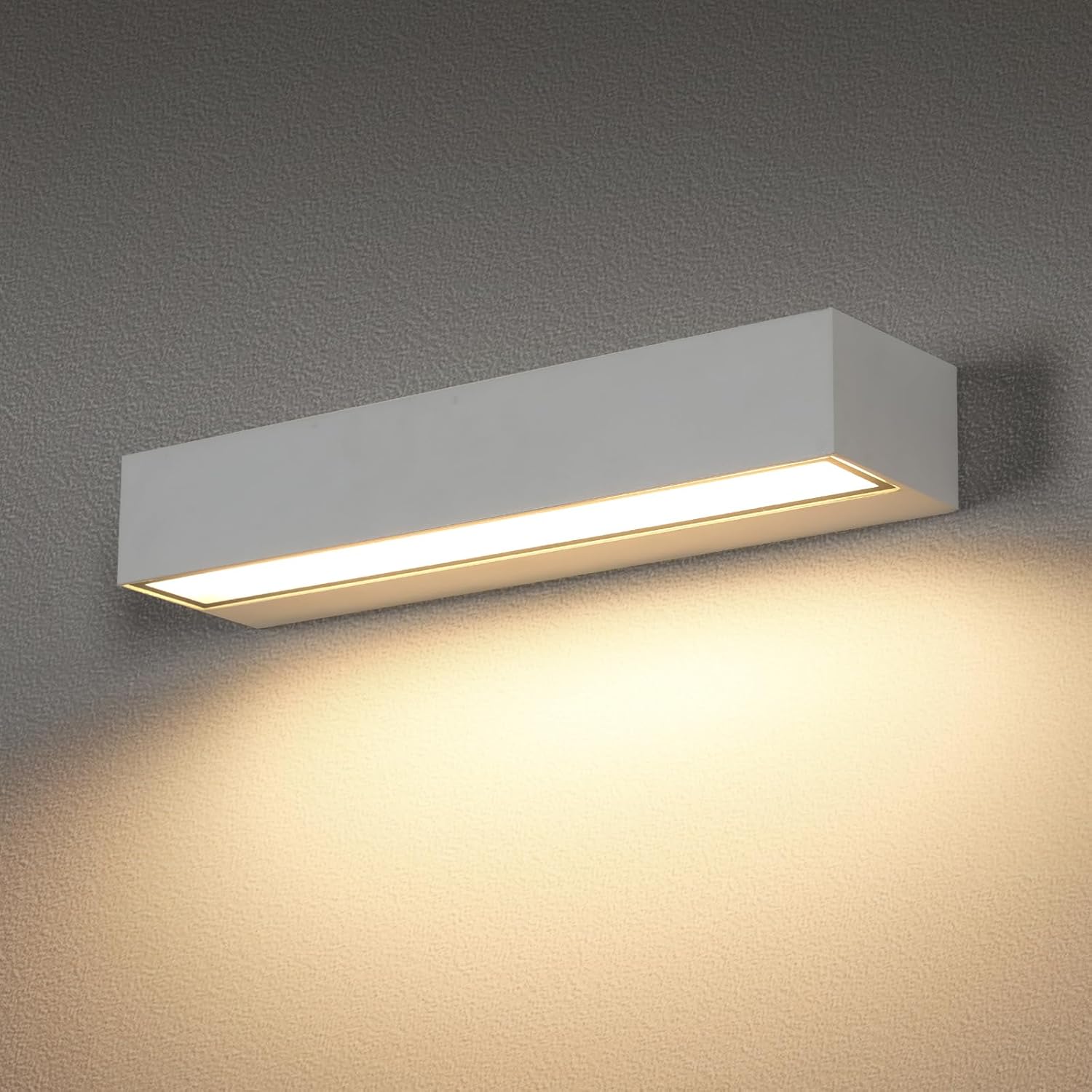 COMELY Applique LED Da Esterno Bianca IP65 16W 30 cm, Luce Calda 3000K ...