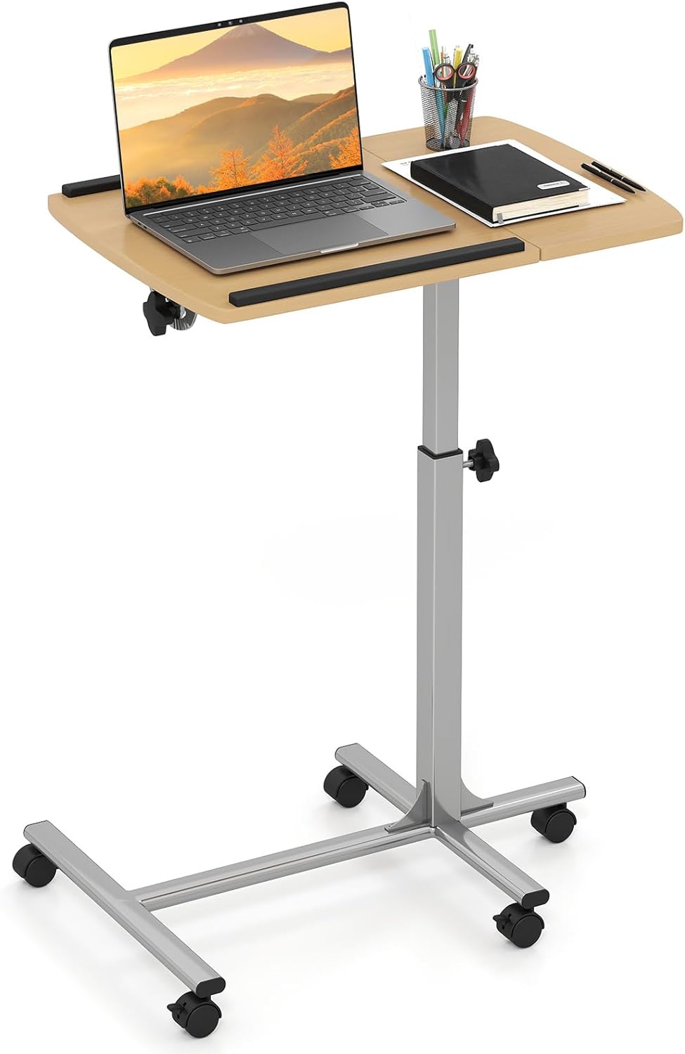 Mesa auxiliar para laptop, inclinación con perilla en forma de C, ideal ...