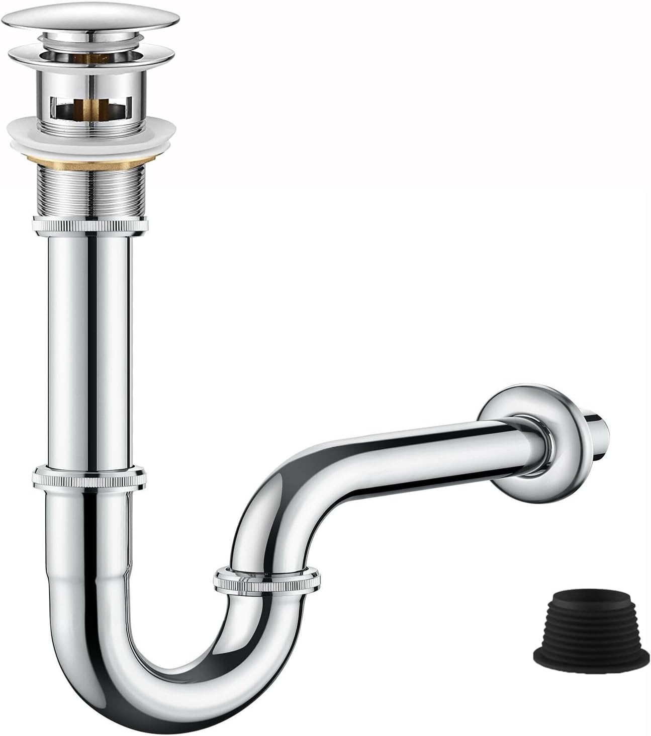 Siphon de Lavabo avec Bonde Pop-Up, Universelle, Spécialement Conçu ...