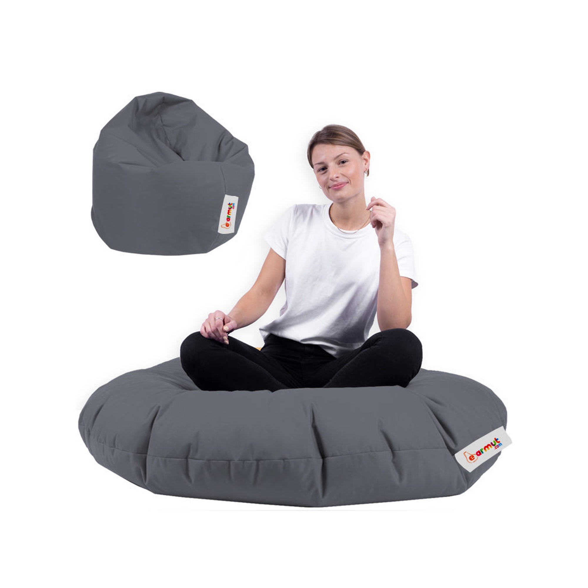 Coussin-pouf pour extérieur 1 m - Gris | Leroy Merlin