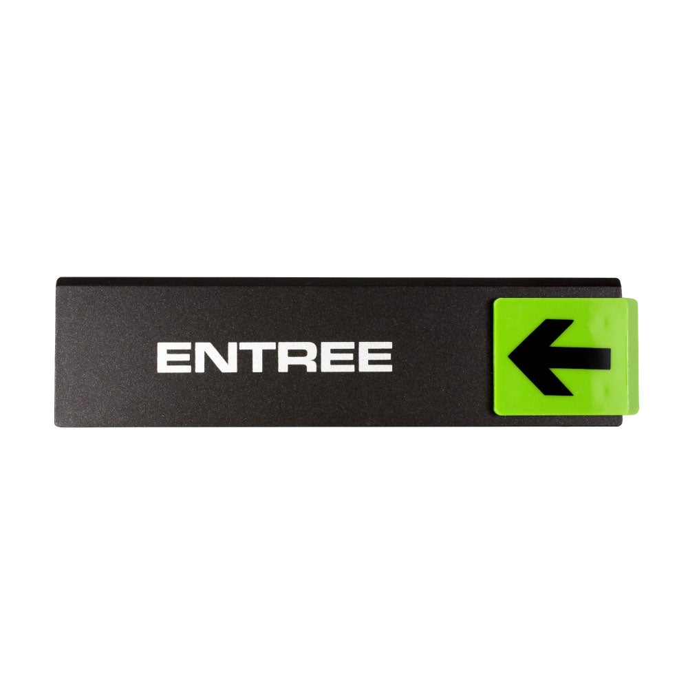 Plaque de porte Entrée flèche gauche - Europe design 175x45mm - 4261034 ...