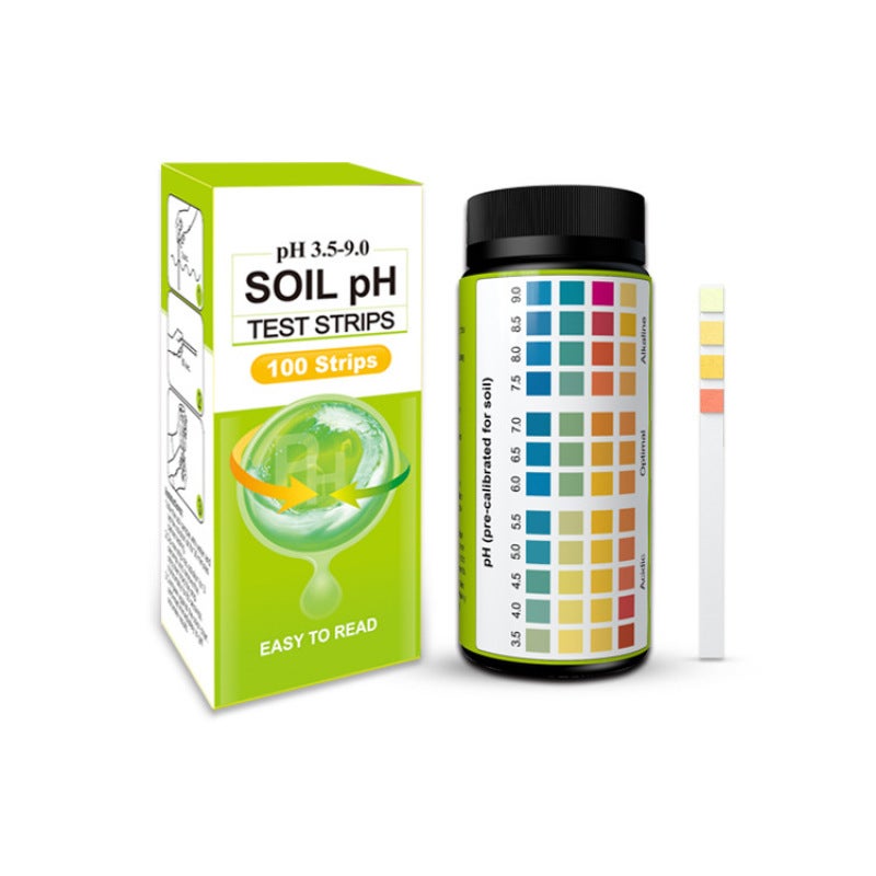 Kit de test de pH du sol – 100 bandelettes (3,5-9) – Jardin, pelouse ...
