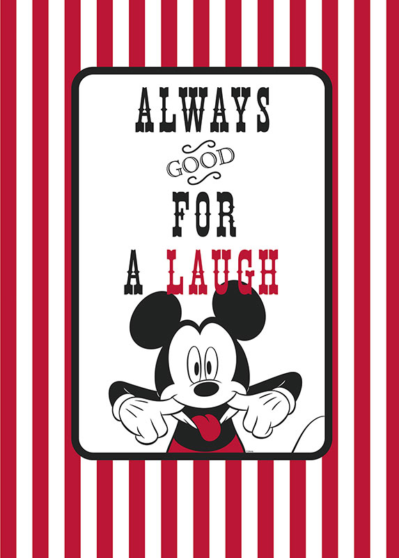 Poster d'art de Komar - Disney Mickey Mouse Laugh - Taille: 30 x 40 cm ...