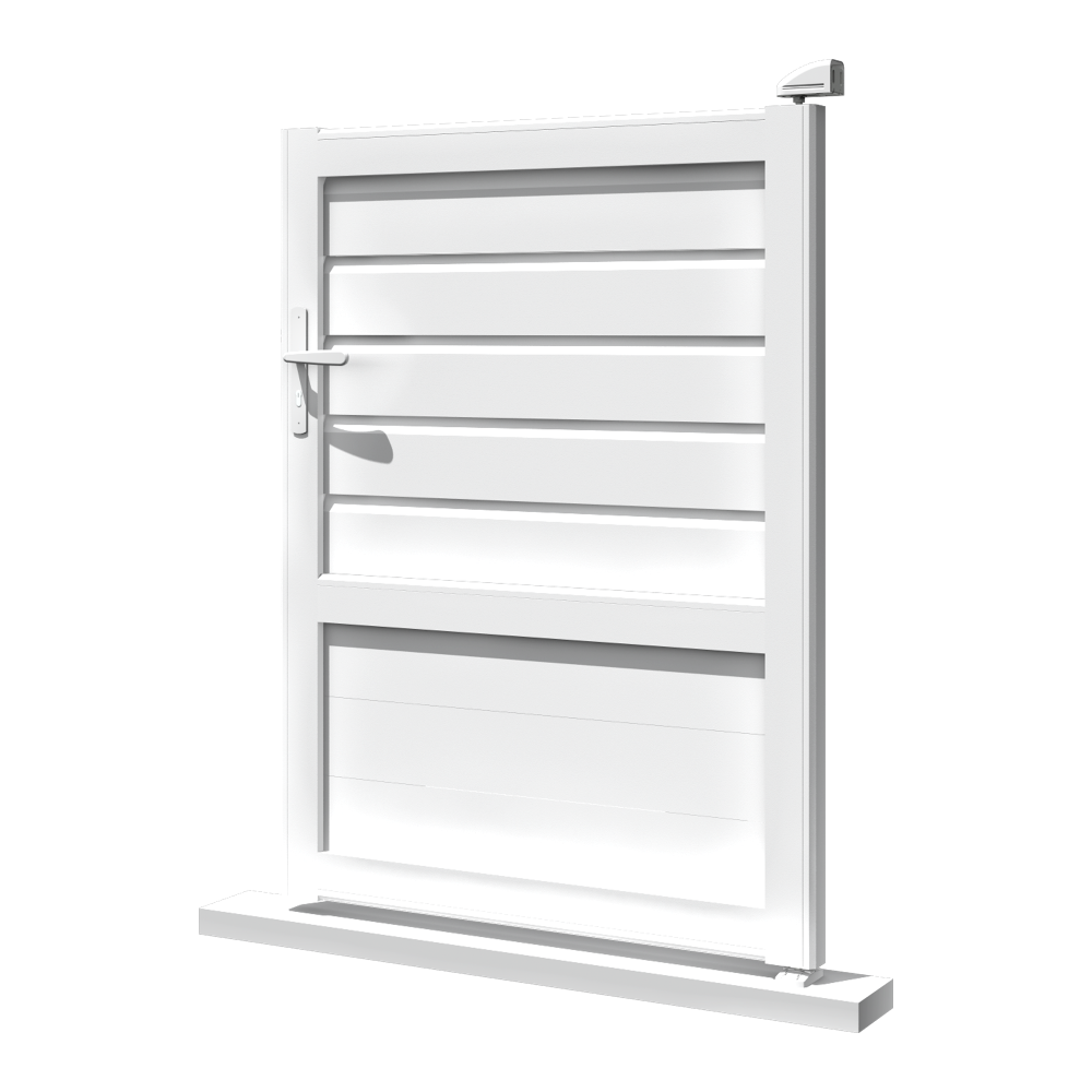 Puerta exterior mixta (Blanco - 1,000m x 1,781m) | Leroy Merlin