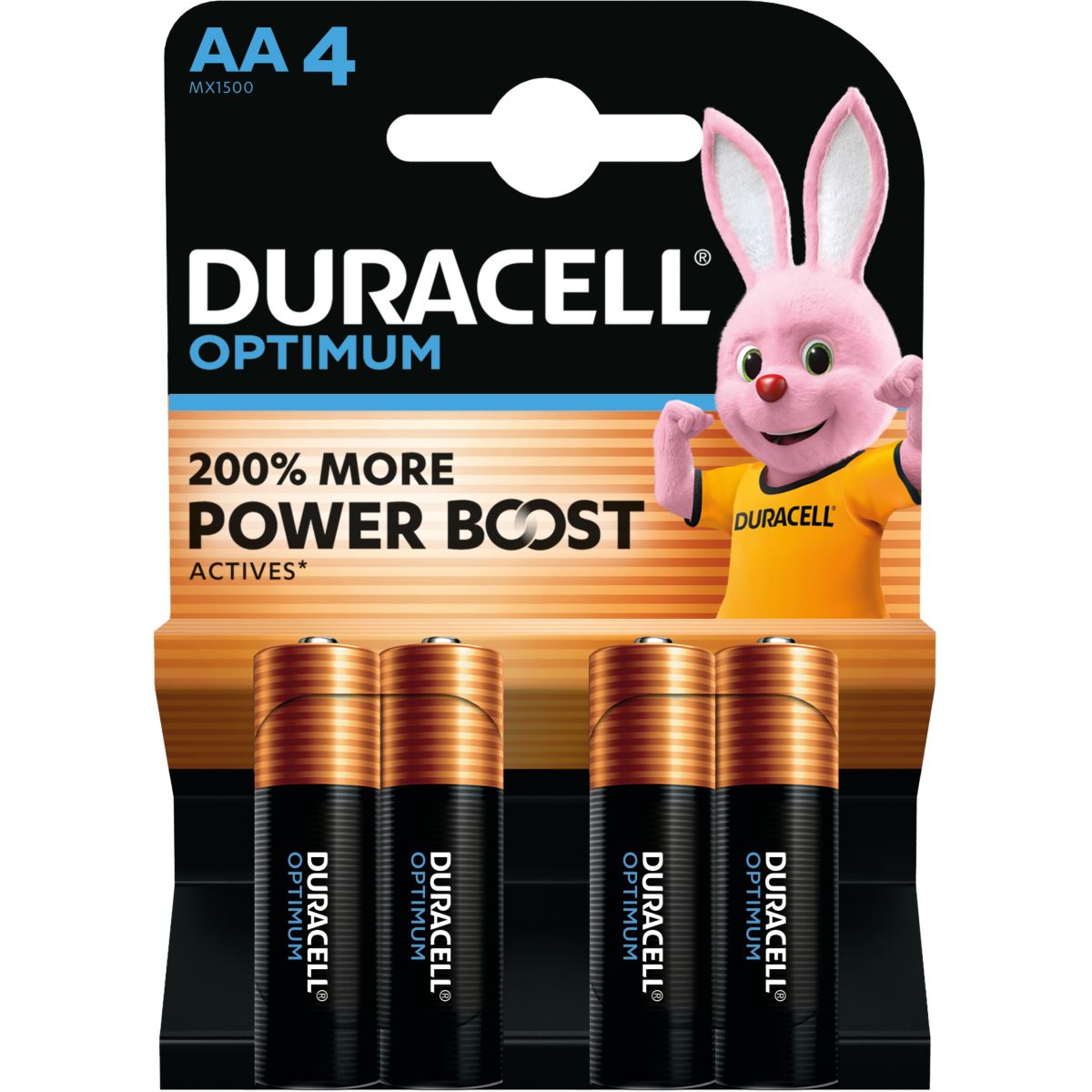 Pile DURACELL LR06 AA Lot 4 piles OPTIMUM | Bricoman