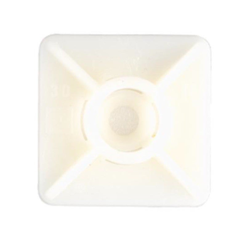 Base Adhesiva para Bridas Nylon Index 27x27 BLANCA | Leroy Merlin