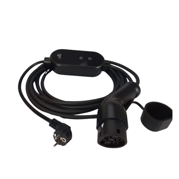 Câble De Recharge Portable Voiture électrique Type 2 Vers Prise