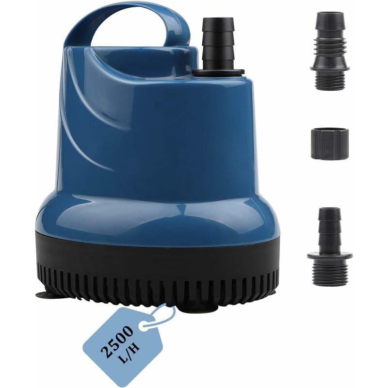 Mini pompe submersible 2500 L/H 40W 230V Tête de sortie 2,3 M Câble 2,5 ...