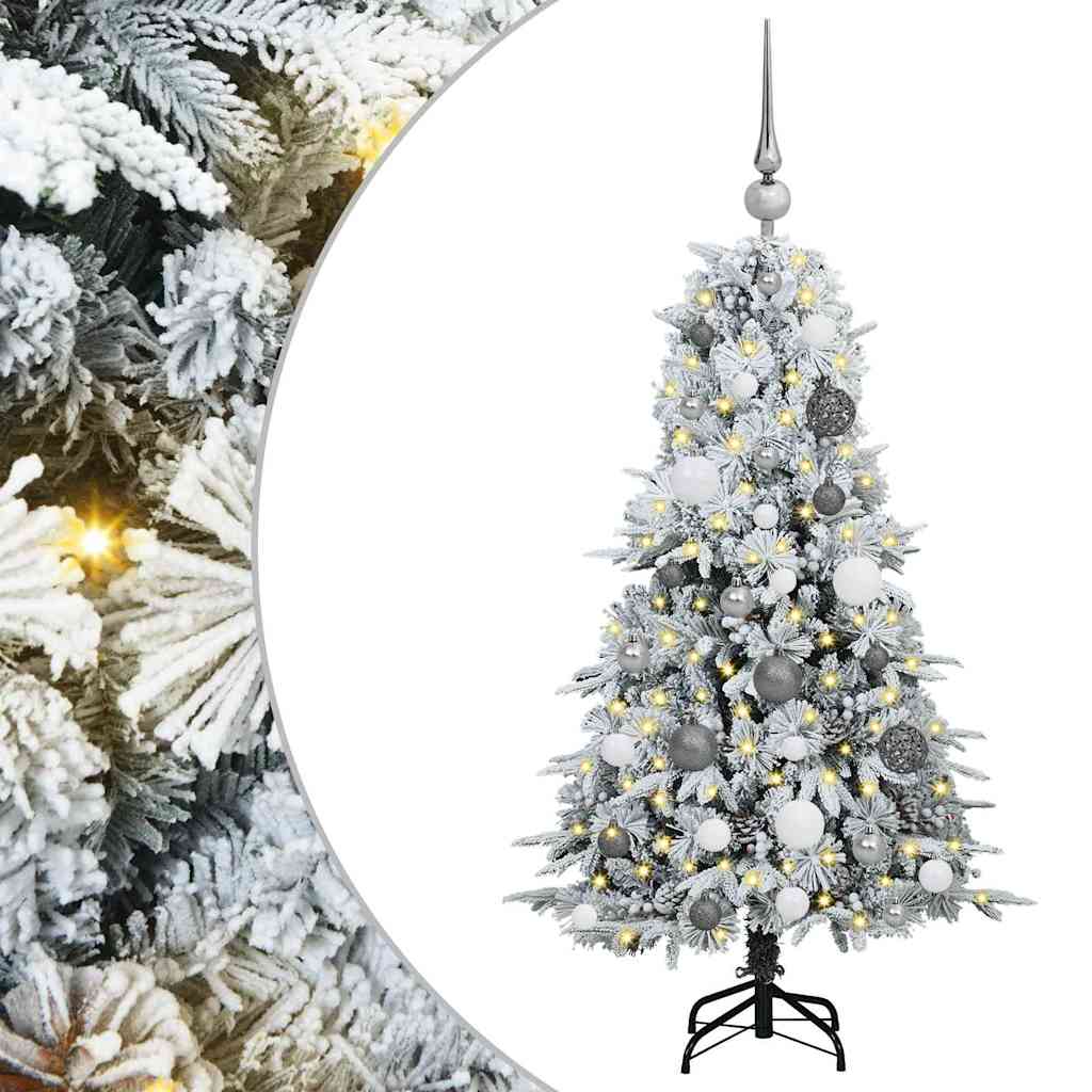 Albero di Natale Artificiale con Rami Pieghevoli Bianco 120 cm vidaXL ...