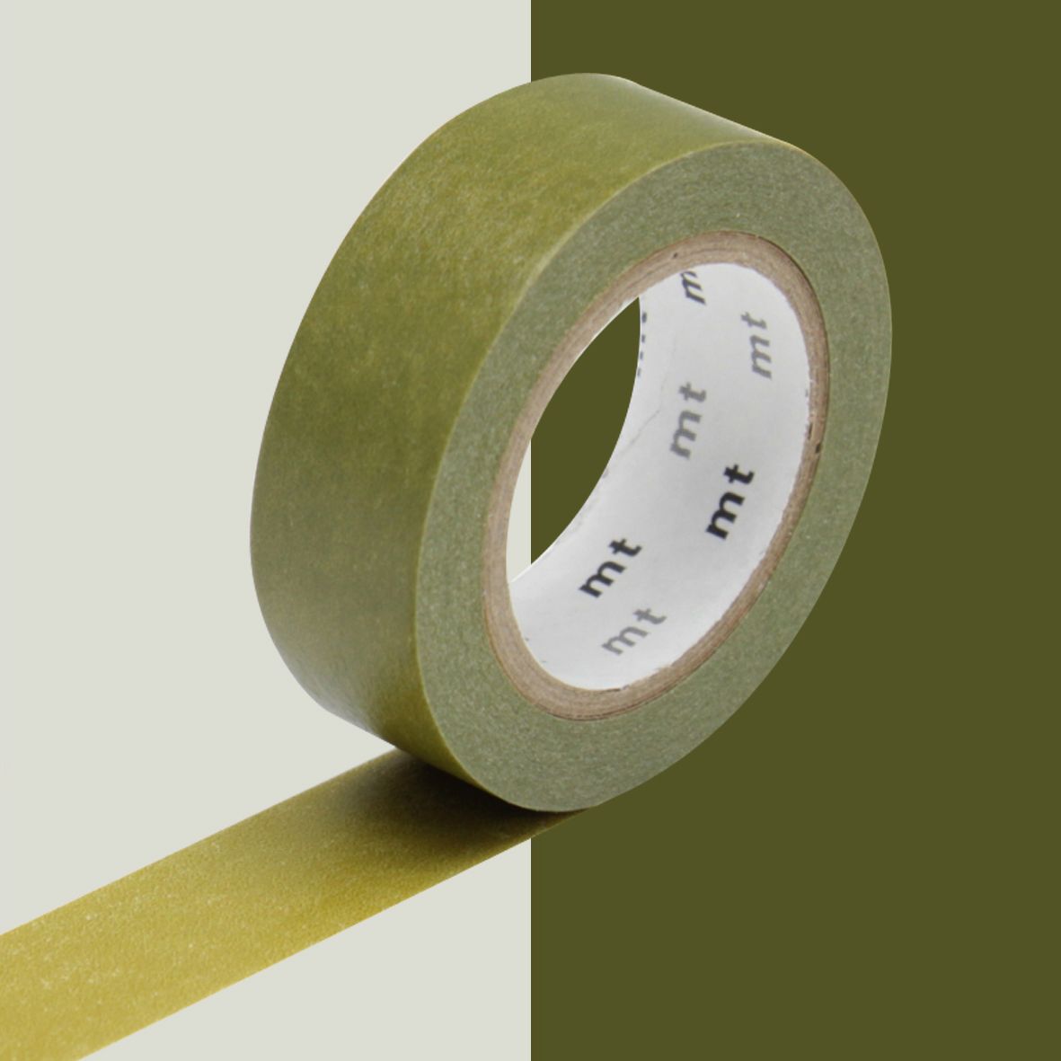 Masking tape unicolore - Vert olive - 1,5 cm x 7 m - Masking Tape ...