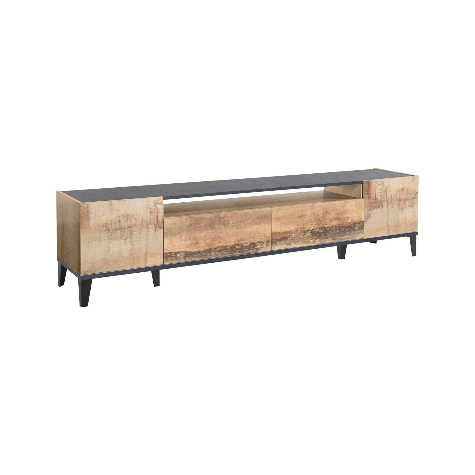 Abina Mueble para TV, Aparador bajo de salón con 2 puertas, Base para ...