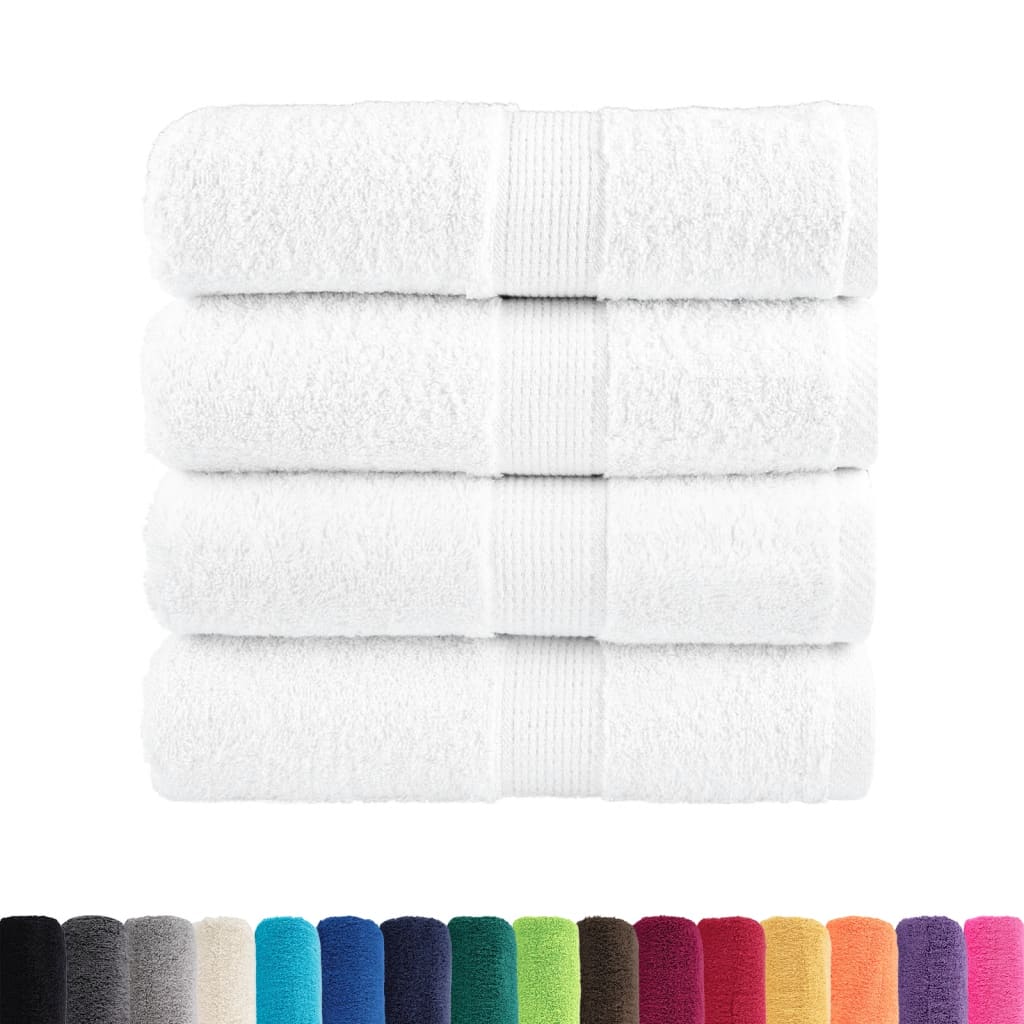 Salviette Premium SOLUND 4 pz Bianche 30x30 cm 600gsm CFW390037 | Leroy ...