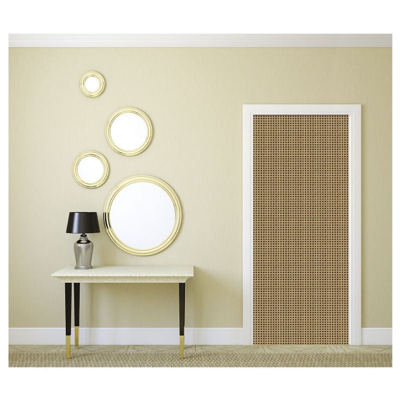 Poster de porte CANNAGE trompe l'oeil 85 x 205 cm - Sticker préencollé ...