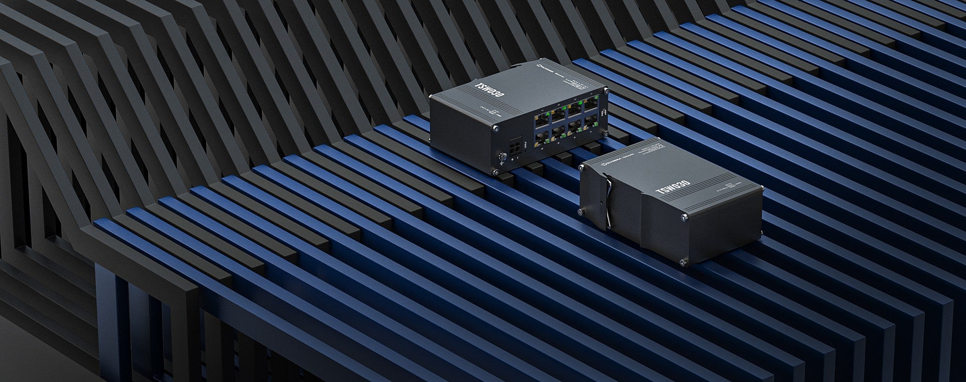 Teltonika TSW030 - Switch - unmanaged - 8 x 10/100 - an DIN-Schiene ...