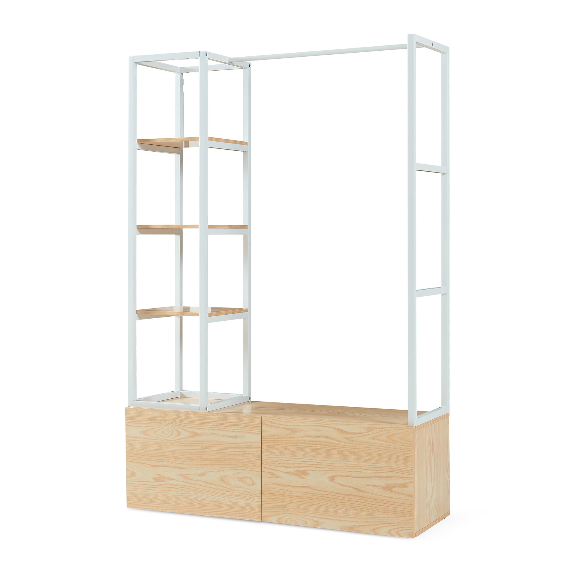 Mueble de entrada Egmating con percherro burro y 2 cajones 180x120x40 ...