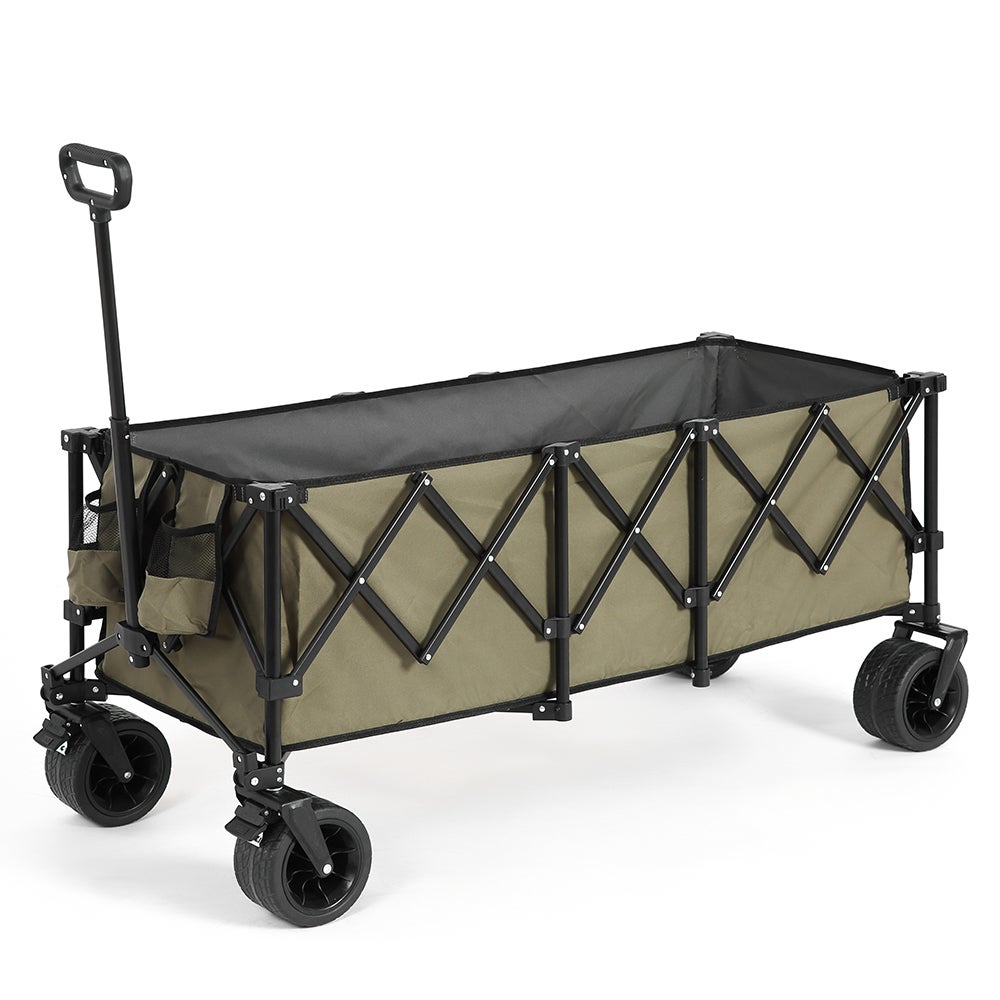 Carro plegable extensible, capacidad de carga de 100 kg, carrito de ...