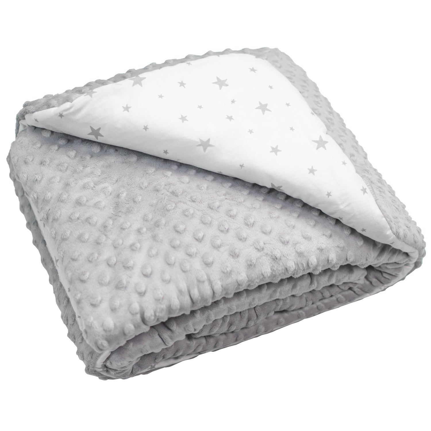Couverture réversible et ultra douce, STELLA 100x70 cm | Leroy Merlin