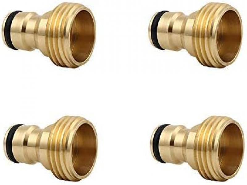 Raccord rapide pour tuyau d'arrosage, embout mâle en laiton de 3/4",adaptateur à connexion ...