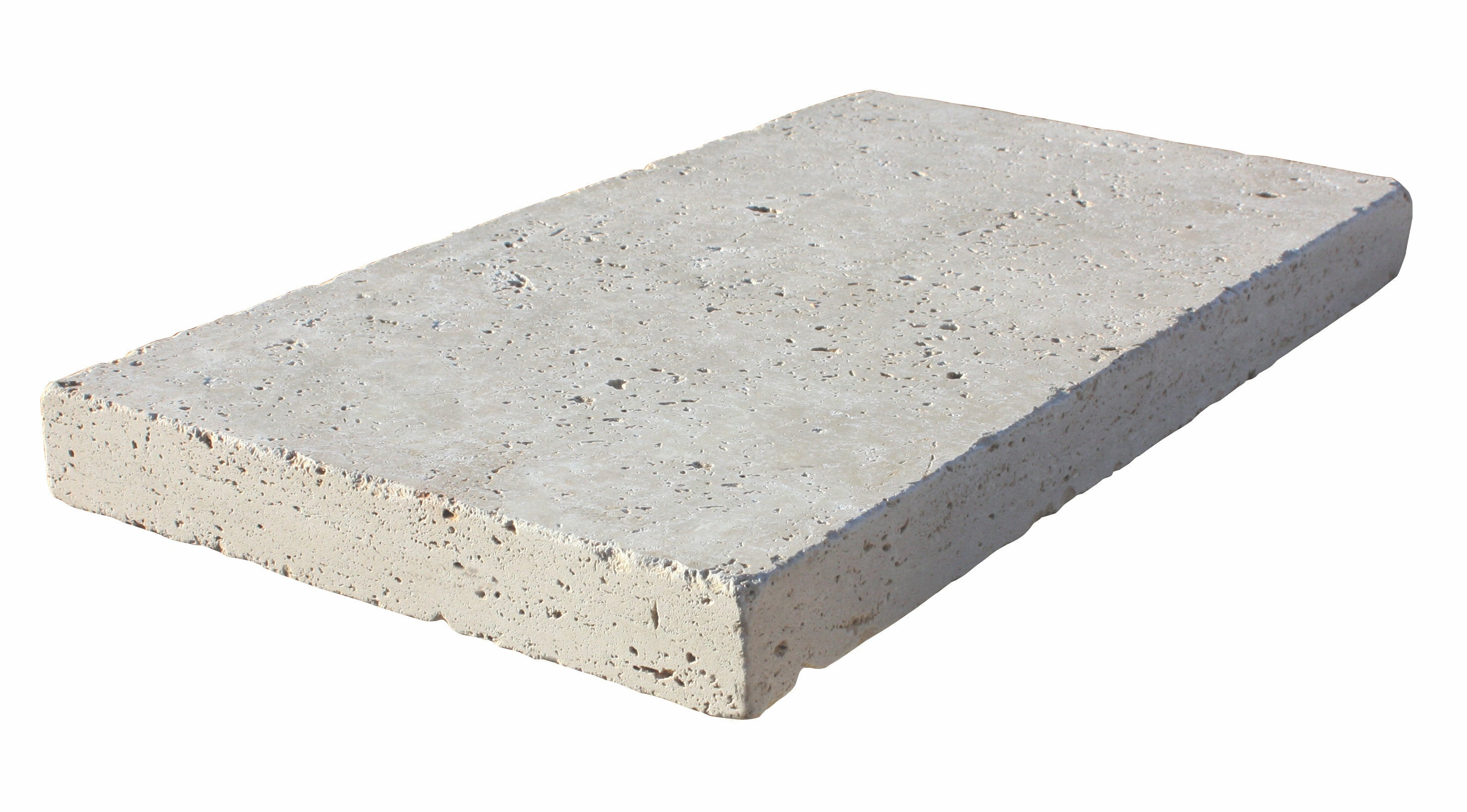 Margelle 5cm Travertin Premier choix - Crème - Vieilli - 33x61x5cm BD ...