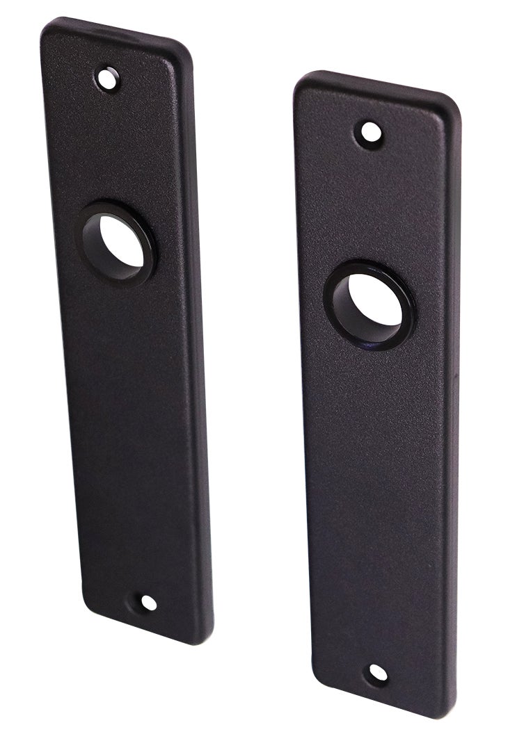 Placche per maniglie porte nere cieche in alluminio - Per set | Leroy ...
