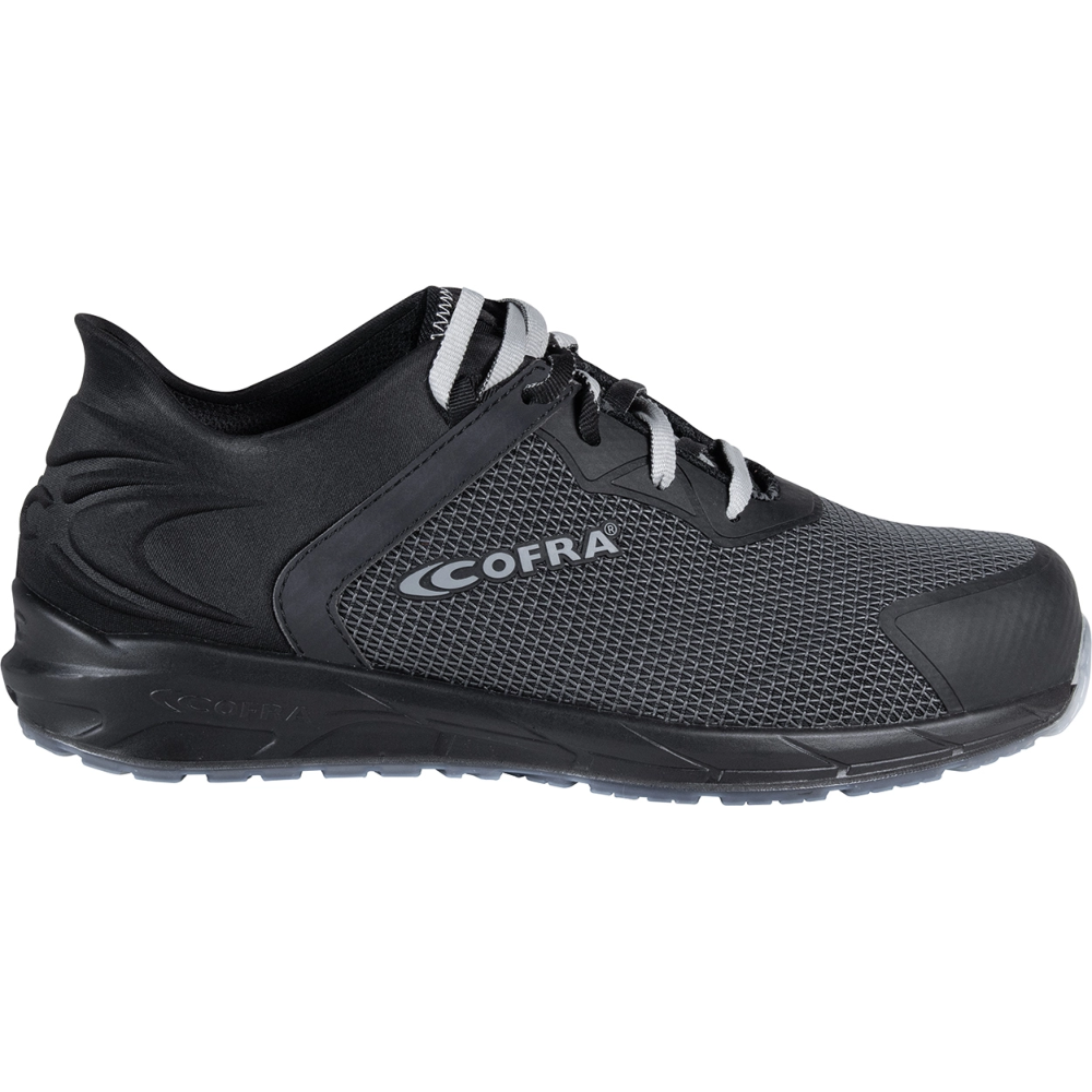 Chaussures de sécurité basses COFRA INTERVAL S3S SC FO SR Gris / Noir ...