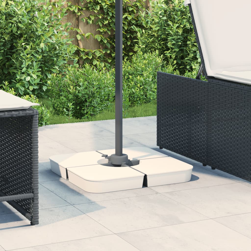 Ensemble de base de parasol pour parasols à pied croisé 4pcs PP | Leroy ...