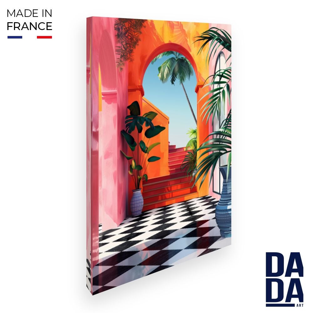 Toile murale Oasis ensoleillée / 75x112cm / Fabriqué en France ...