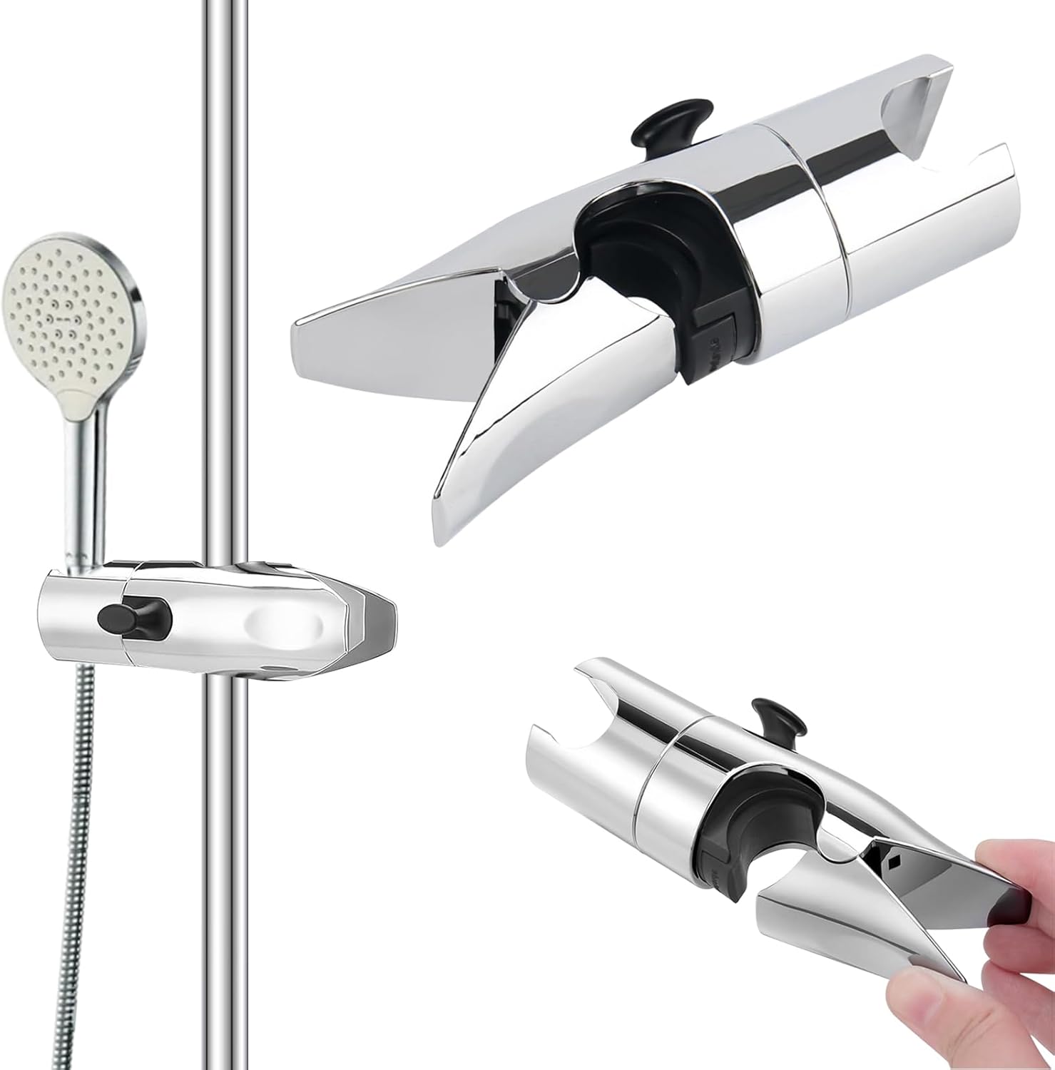 Support de douche pour barre coulissante réglable 18-25 mm Support de ...