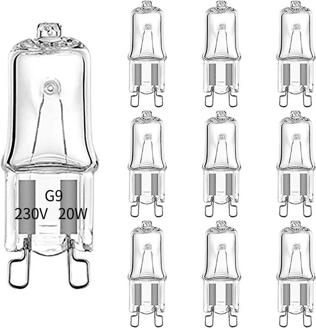 (10 pièces) Ampoules halogènes G9 230 V 20 W pour four ...