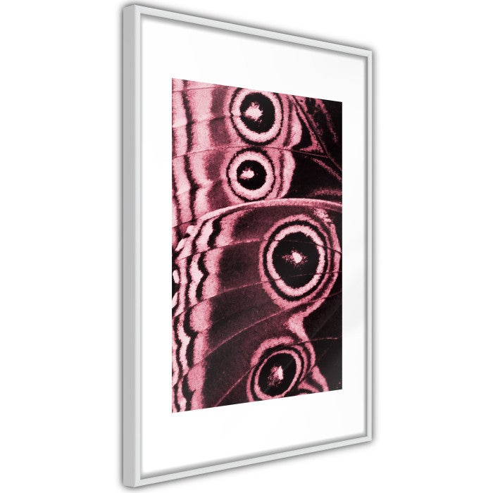 Affiche Murale Encadrée "Butterfly Wings" 30 x 42 cm Blanc | Leroy Merlin