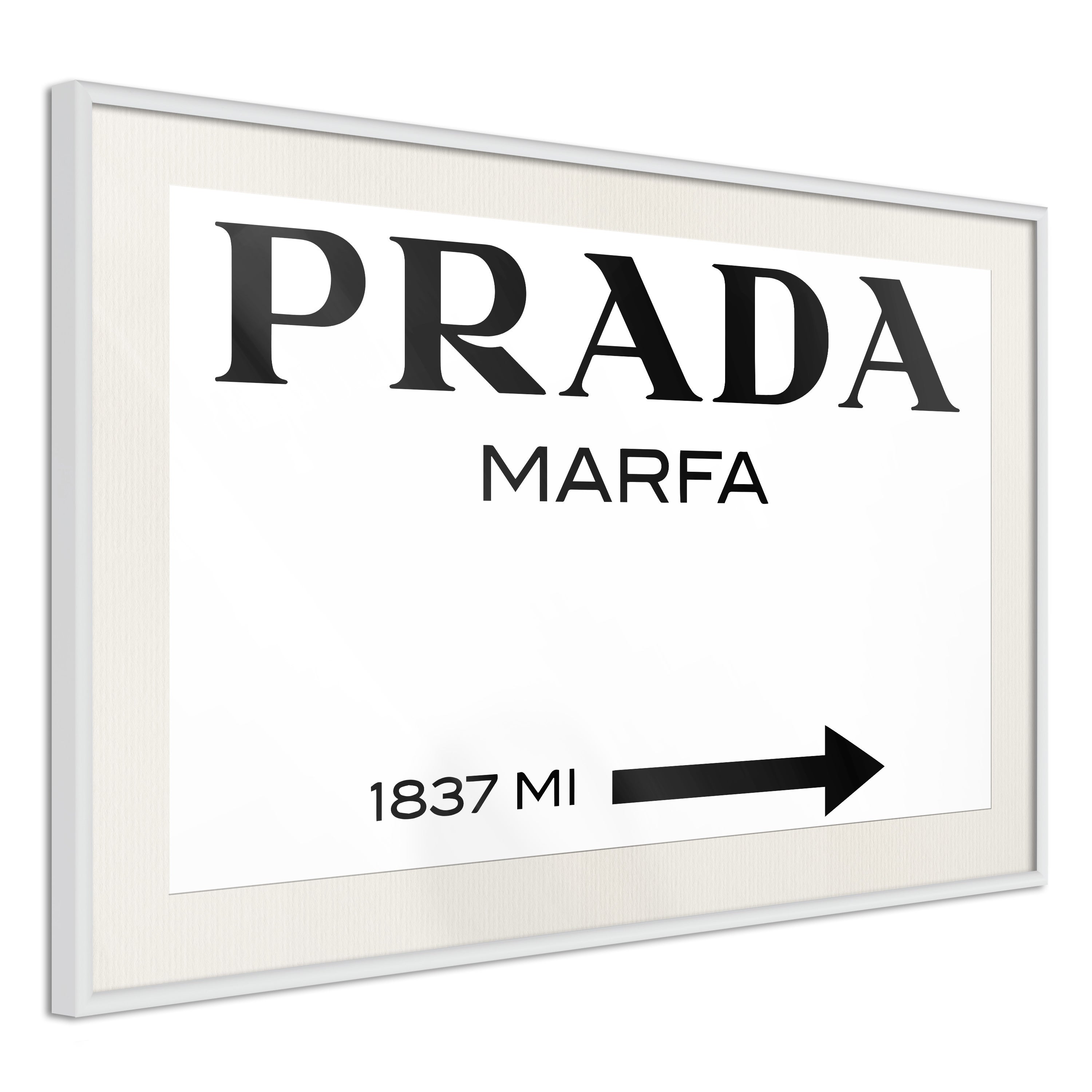 Poster et affiche - Prada (White) 60x40 cm | Leroy Merlin