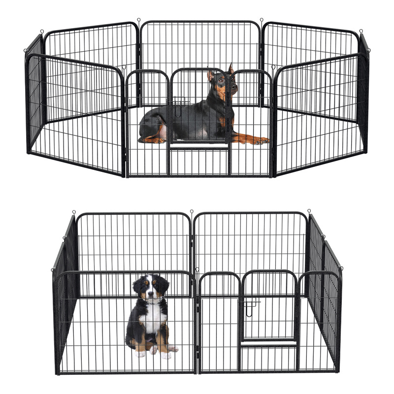 Parque para cachorros con techo Parque para cachorros Recinto exterior ...