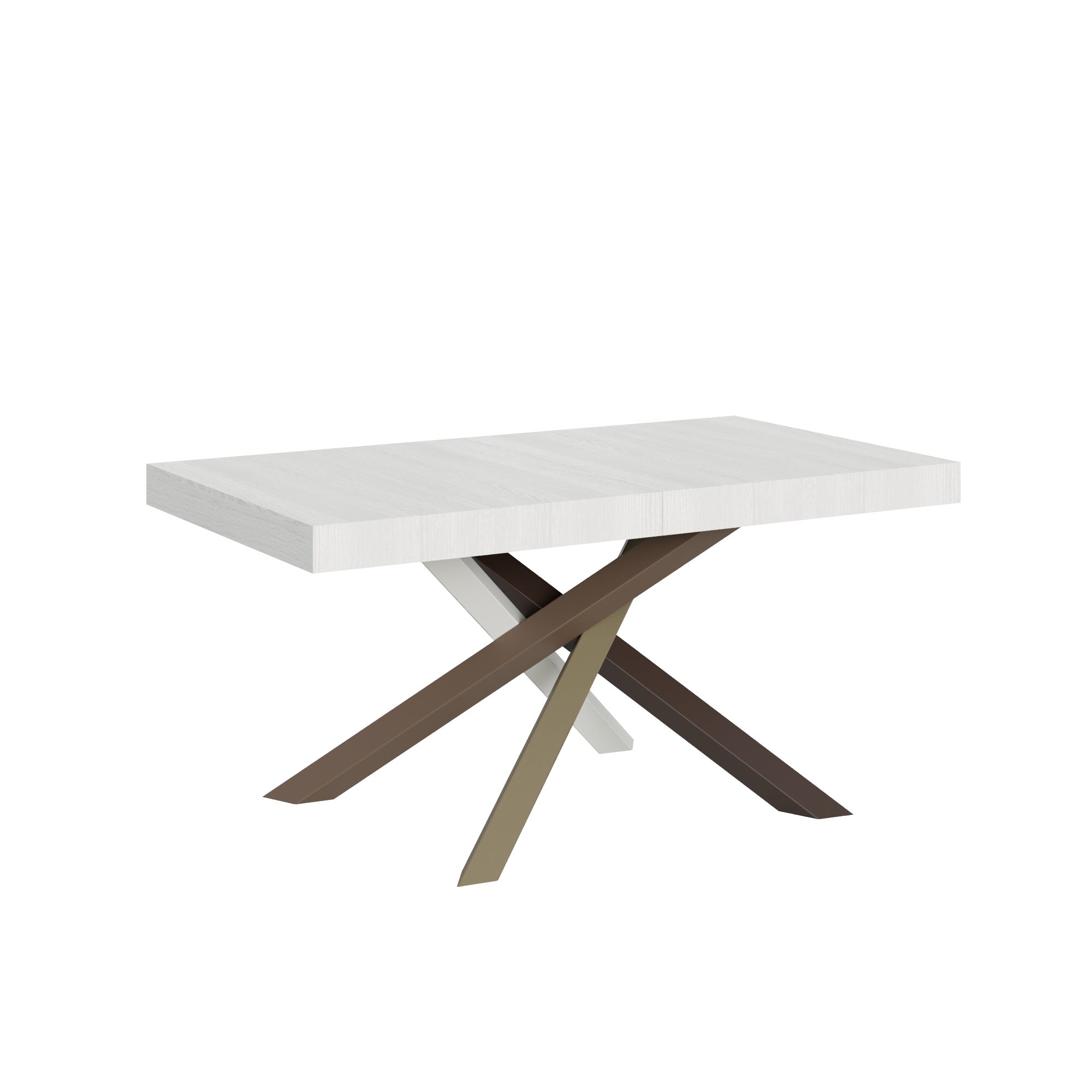 Careg Table extensible 90x160/264 cm Affi Frêne blanc cadre 4/C; Made ...