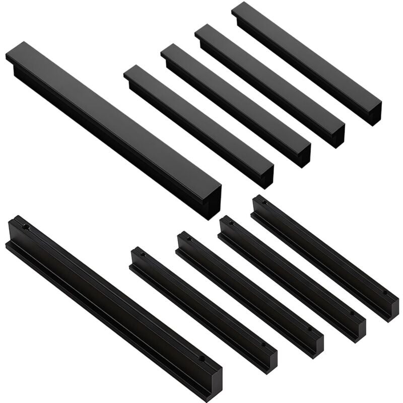 Lot de 10 poignées de porte de placard/tiroir en alliage d'aluminium ...