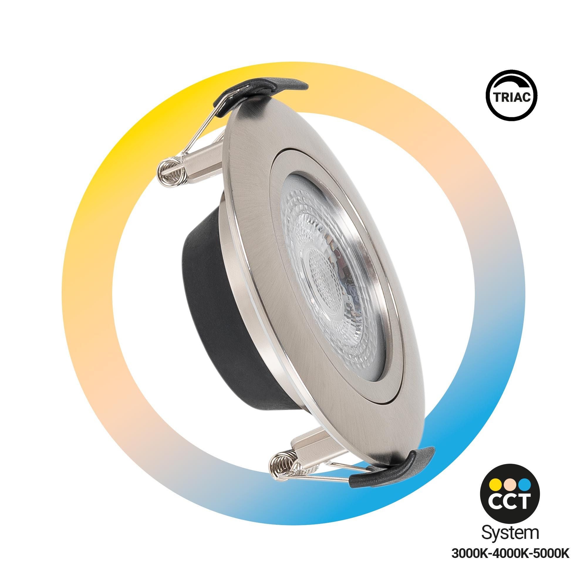 Downlight LED interior - 7W - CCT - TRIAC- 630lm - Corte Ø 70mm - IP20 ...
